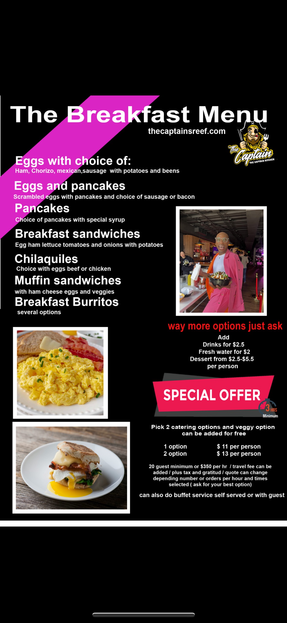Menus – The Captain Sushi and Tacos