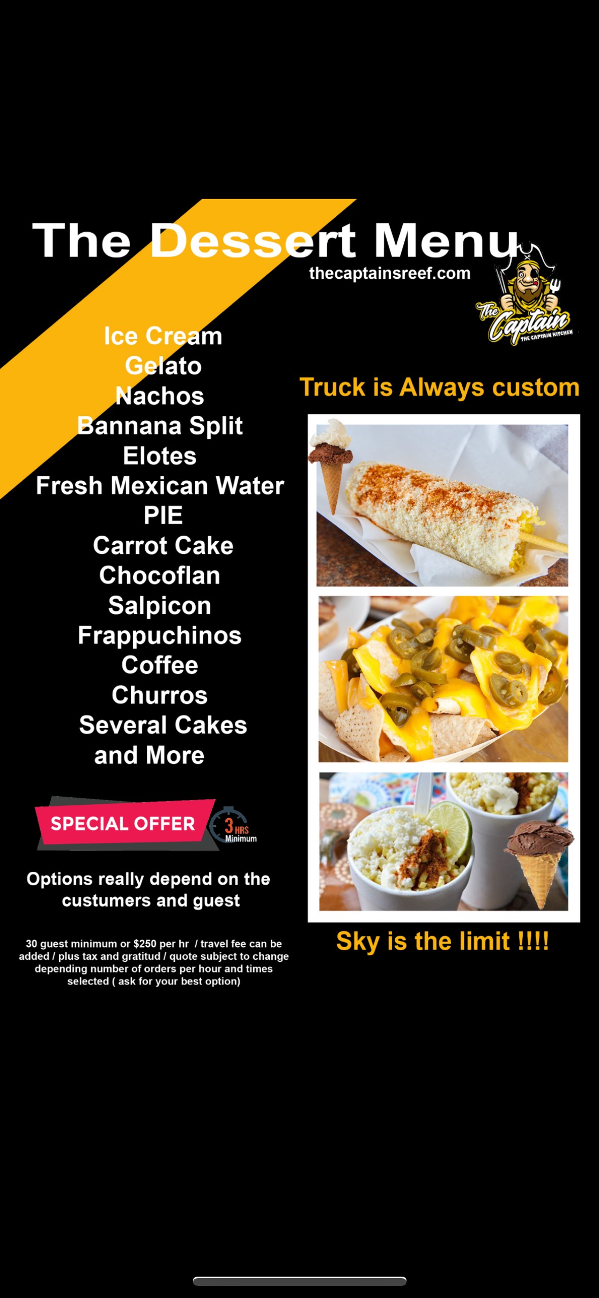 Menus – The Captain Sushi and Tacos